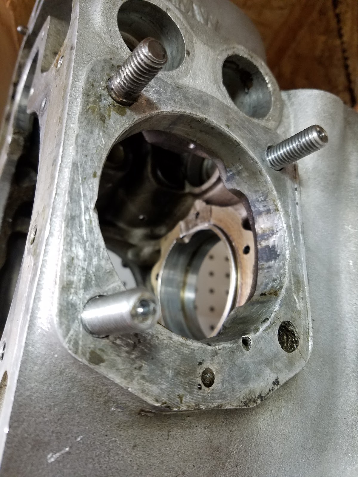 Scottie's Workshop: Repairing engine block crash damage
