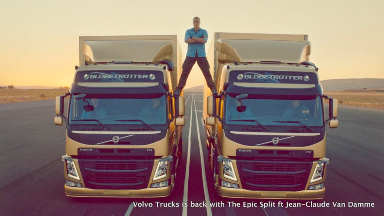 Vídeo: Van Damme em espacate entre os Volvos