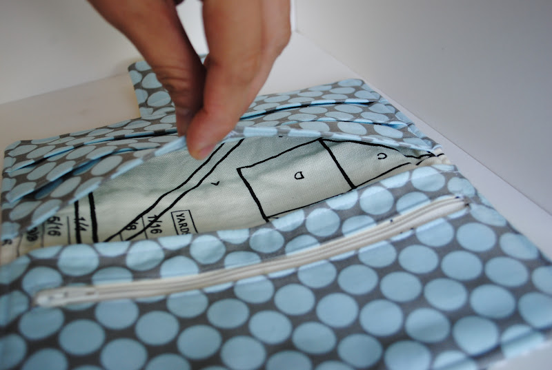 1/4" mark: Patchwork Wallet