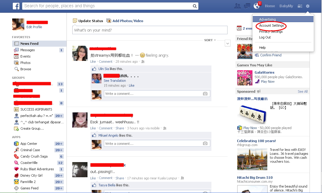 Step to change the Latest facebook back to the normal ~ PAKARPC 1800-88 ...