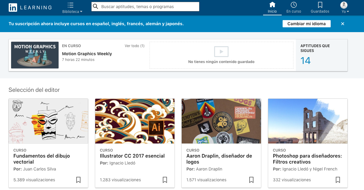 LinkedIn Learning cuenta con más de 1,500 cursos en español ...