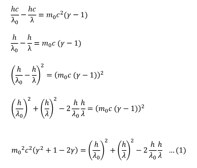 How to Get Compton Equation ( Penurunan persamaan compton )