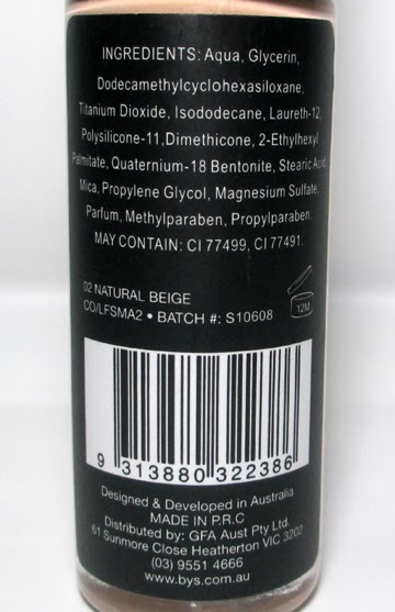 Random Beauty by Hollie: BYS Matte Foundation in Natural Beige