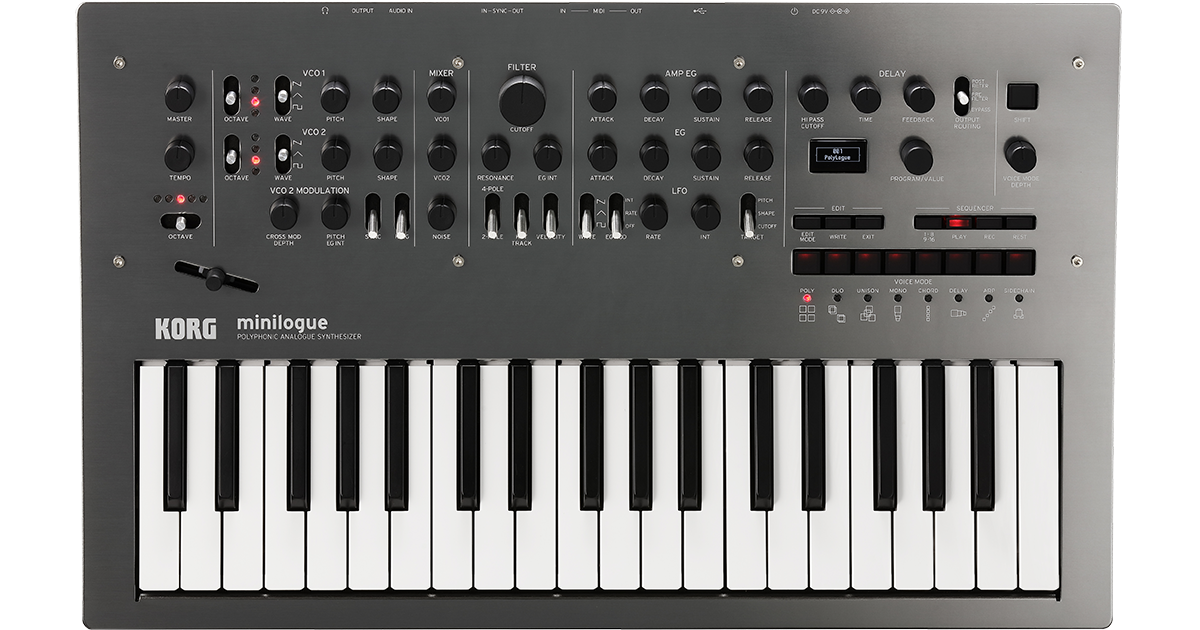 MATRIXSYNTH: KORG Introduces Limited Edition minilogue PG (Polished Grey)