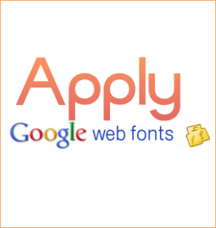 Embed Google Web Fonts to Your Blog