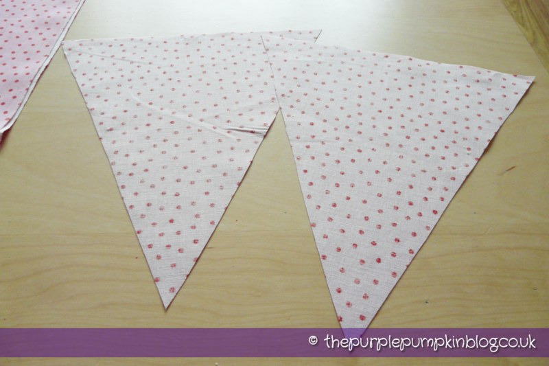 Making Fabric Bunting For The Diamond Jubilee