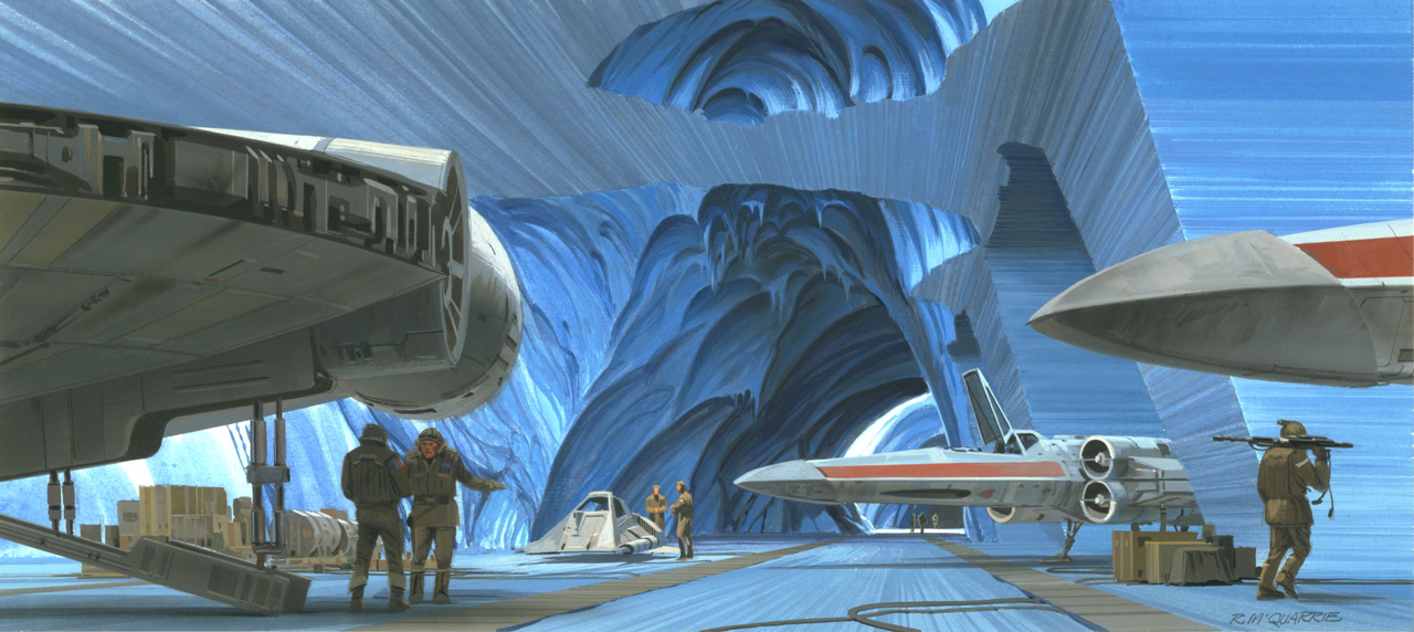↠ Original 'The Empire Strikes Back' concept artwork by Ralph McQuarrie ...