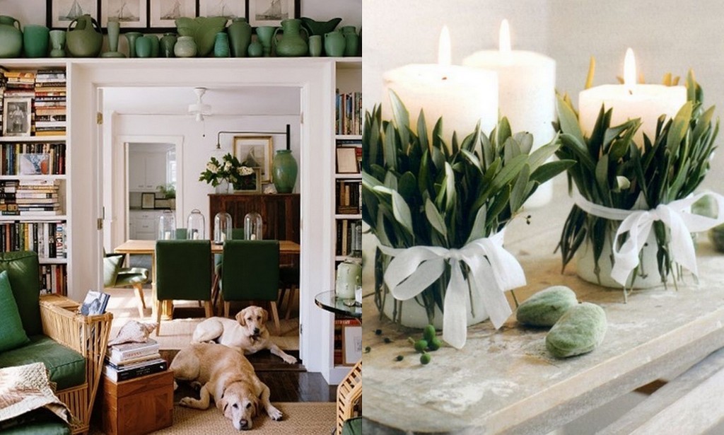 BOISERIE & C.: 20 idee décor verde green vert