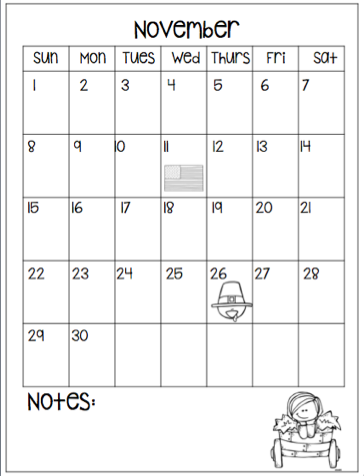 1st Grade Hip Hip Hooray!: November "PICKS"