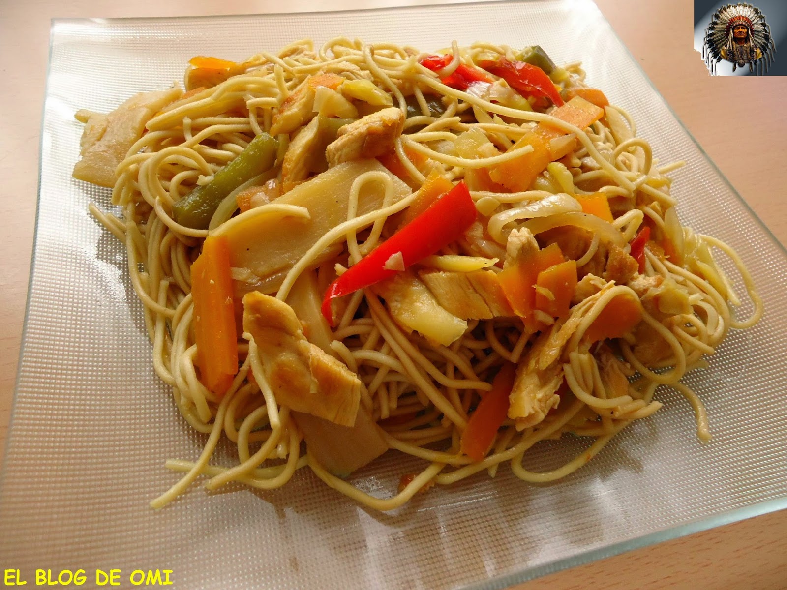 EL BLOG DE OMI: WOK DE NOODLES CON POLLO Y VERDURAS