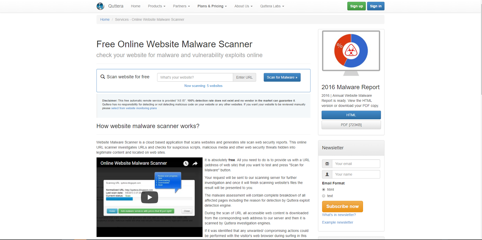 Cara Menghilangkan Virus Malware pada Blog dengan Quttera - Postingan-Keren
