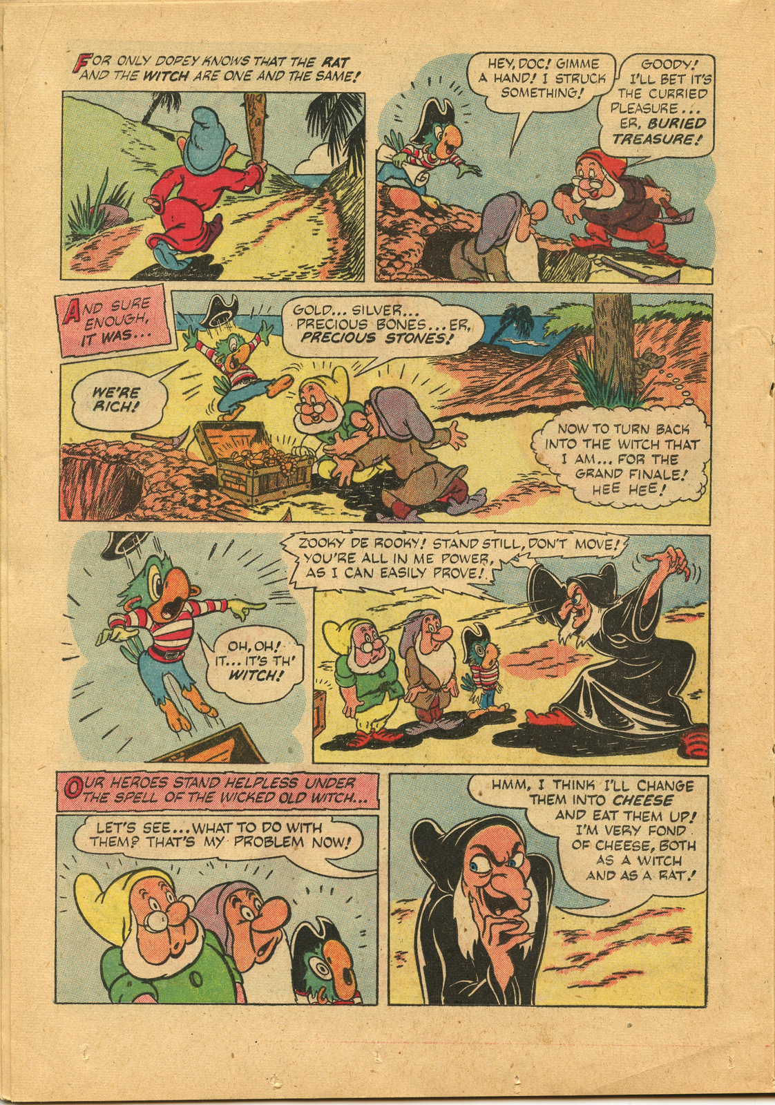 Filmic Light - Snow White Archive: Seven Dwarfs 1949 Four Color Comic ...