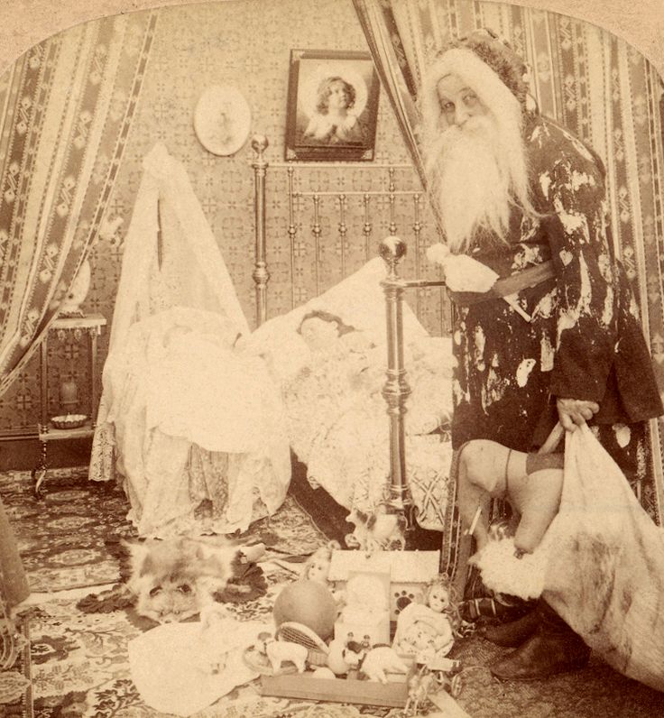 Vintage Pictures of Father Christmas in the Victorian Era ~ Vintage ...