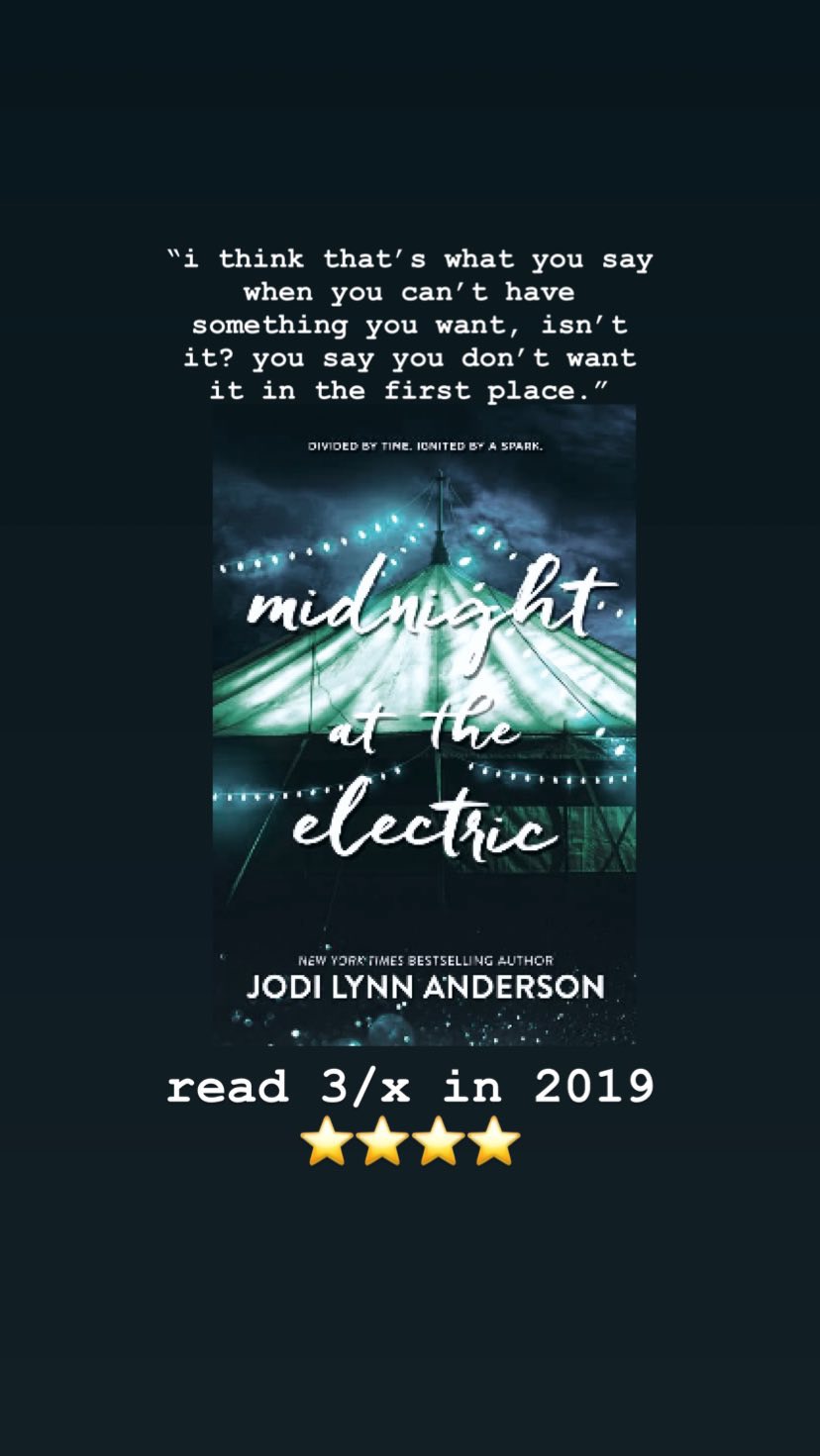 WHAT I'VE READ // midnight at the electric by jodi lynn anderson ...