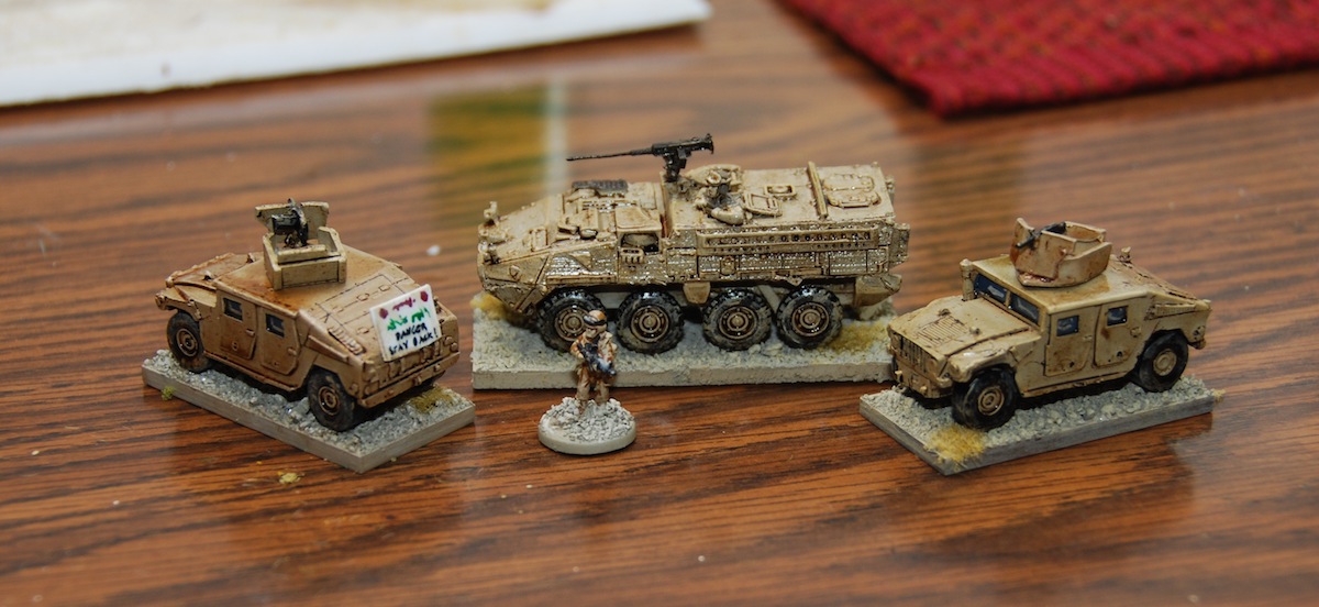 Lord Ashram's House of War: 15mm Stryker and 2nd Humvee almost done...