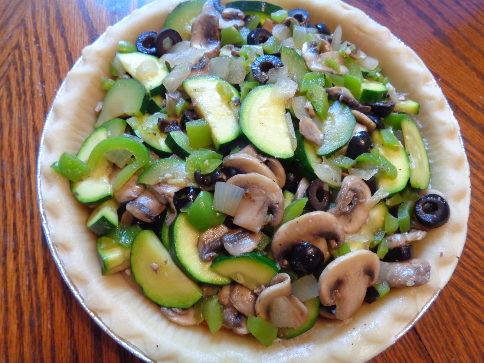 Rustic Veggie Pizza Pie – A Little Fish in the Kitchen