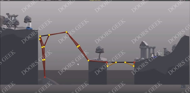 Poly Bridge Level 4-9 Falling Tower ~ Doors Geek