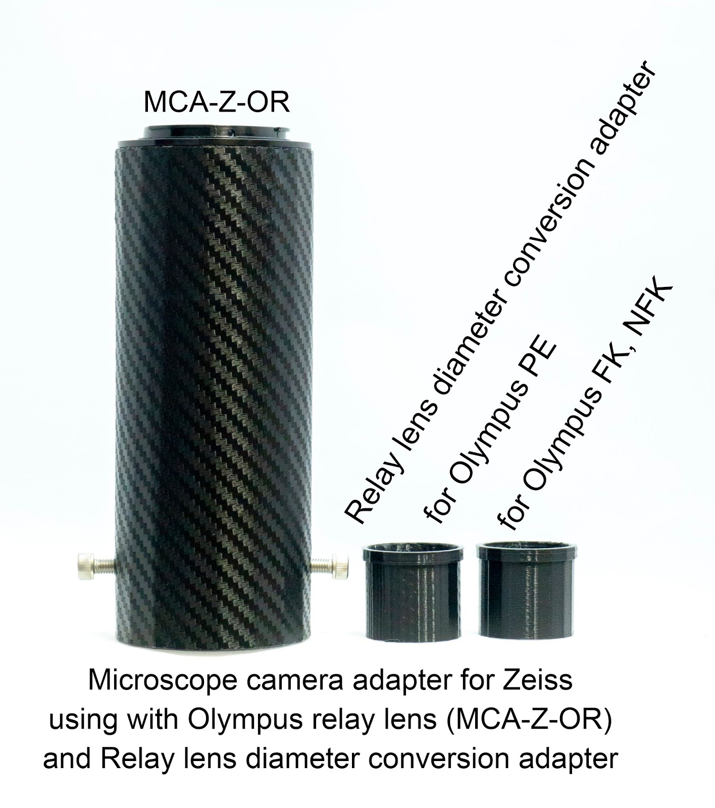 Microscope camera adapter for Zeiss trinocular head.
