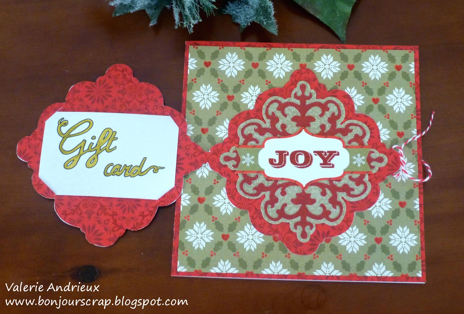 Bonjour Scrap !: Front opening gift card holder