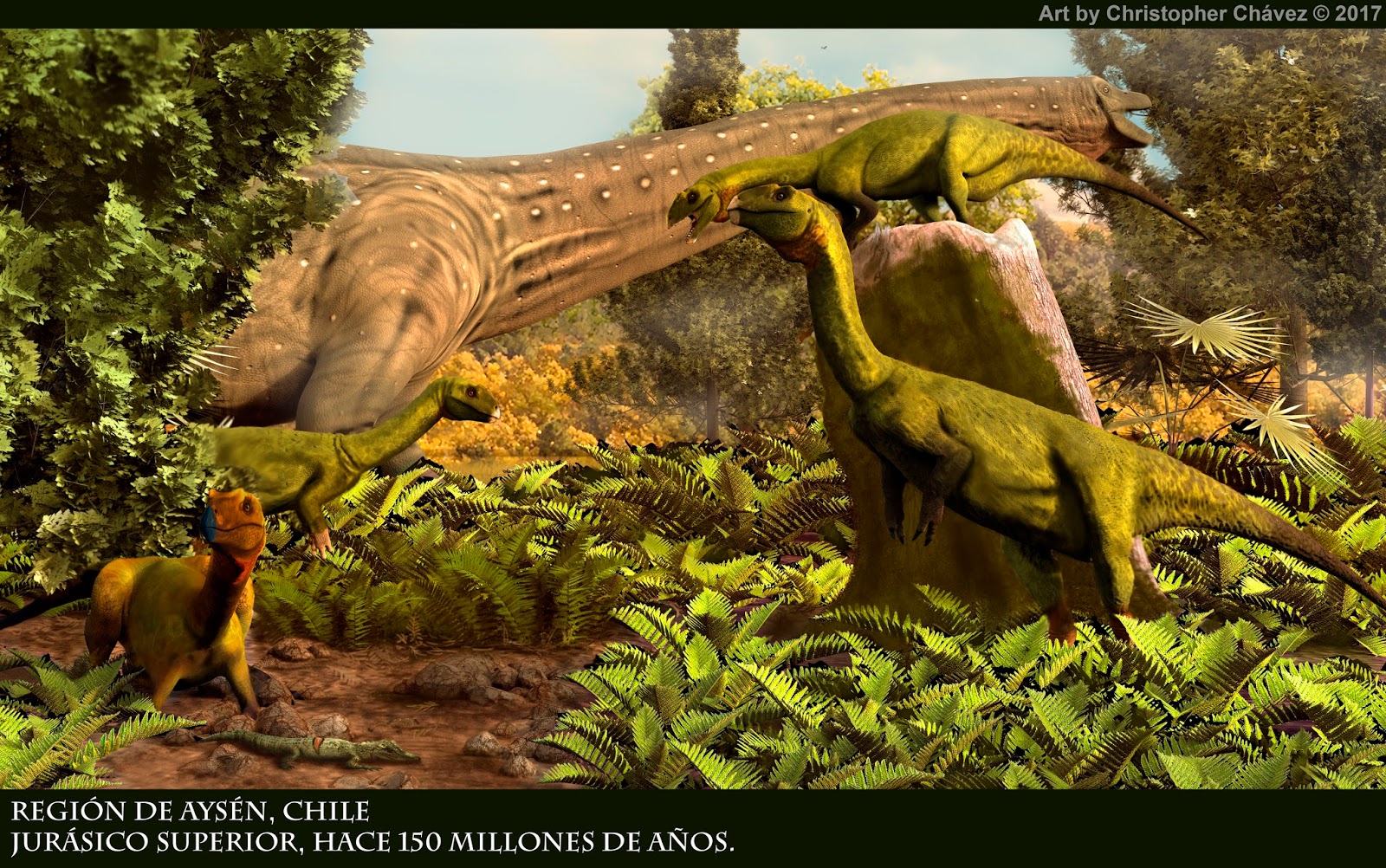 La imagen de Chilesaurus diegosuarezi viaja al XV EJIP | Dinosaurios ...