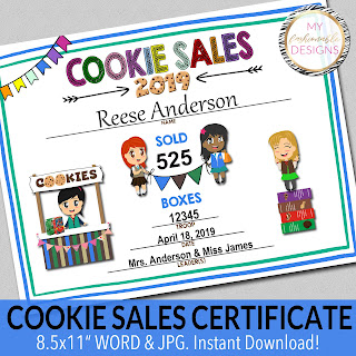 My Fashionable Designs: 2019 Cookie Printables & New Certificates in my ...
