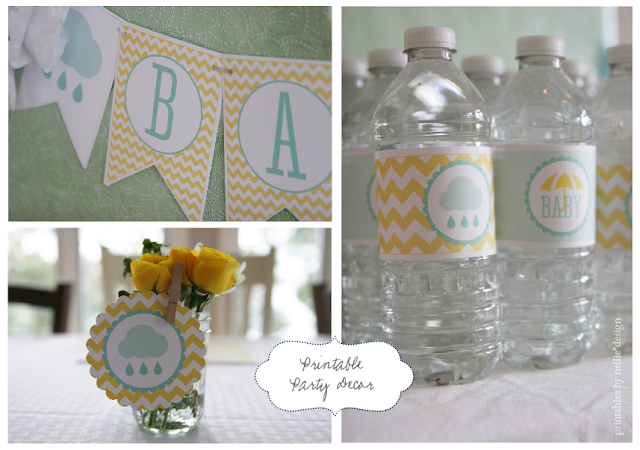 Nellie Design: Rain Shower Baby Shower