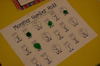 Mrs. Lee's Kindergarten: Monster Centers and Monster Fun!