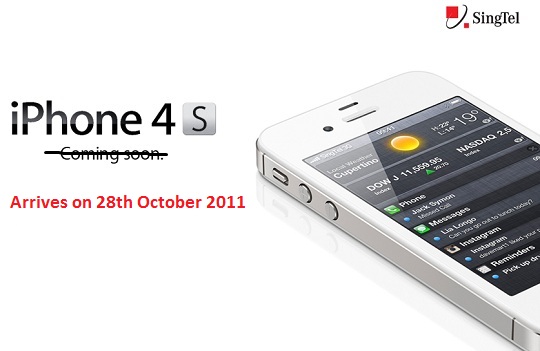 Godo Bolet: SingTel to Offer iPhone 4S in Singapore on 28 October 2011