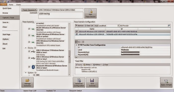 EMBEDDEDUNDERONEROOF: USB EVENT TRACING - WINDOWS MESSAGE ANALYZER