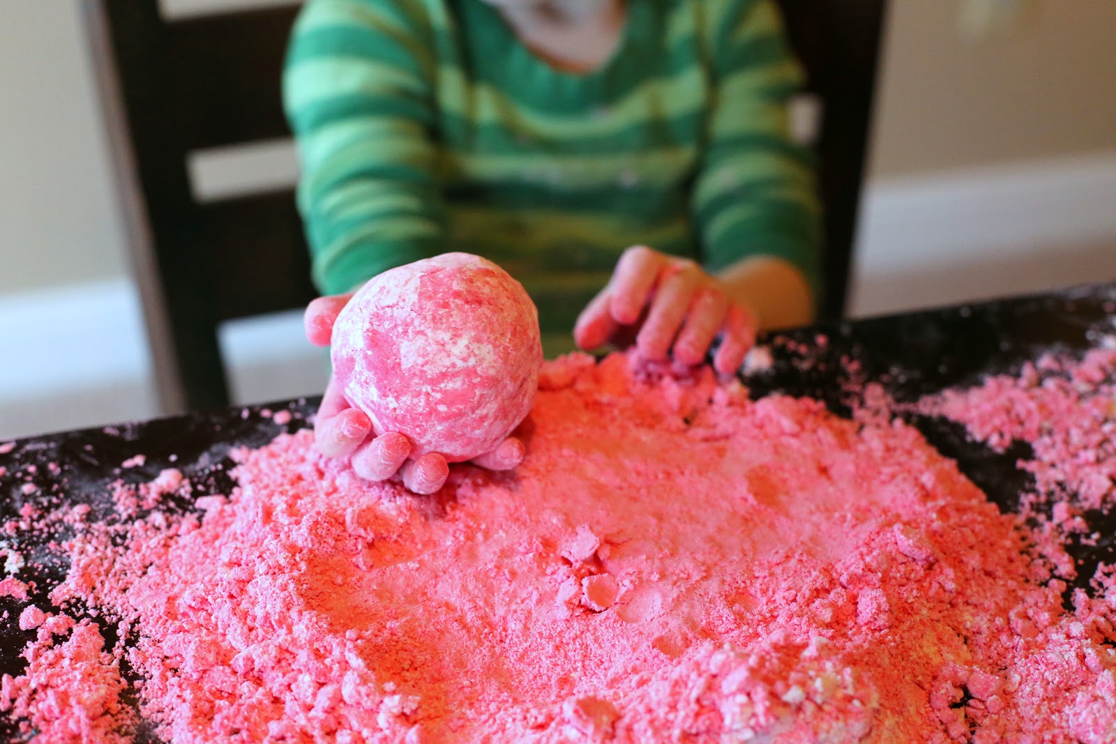 Candy Cane Foam Dough Recipe