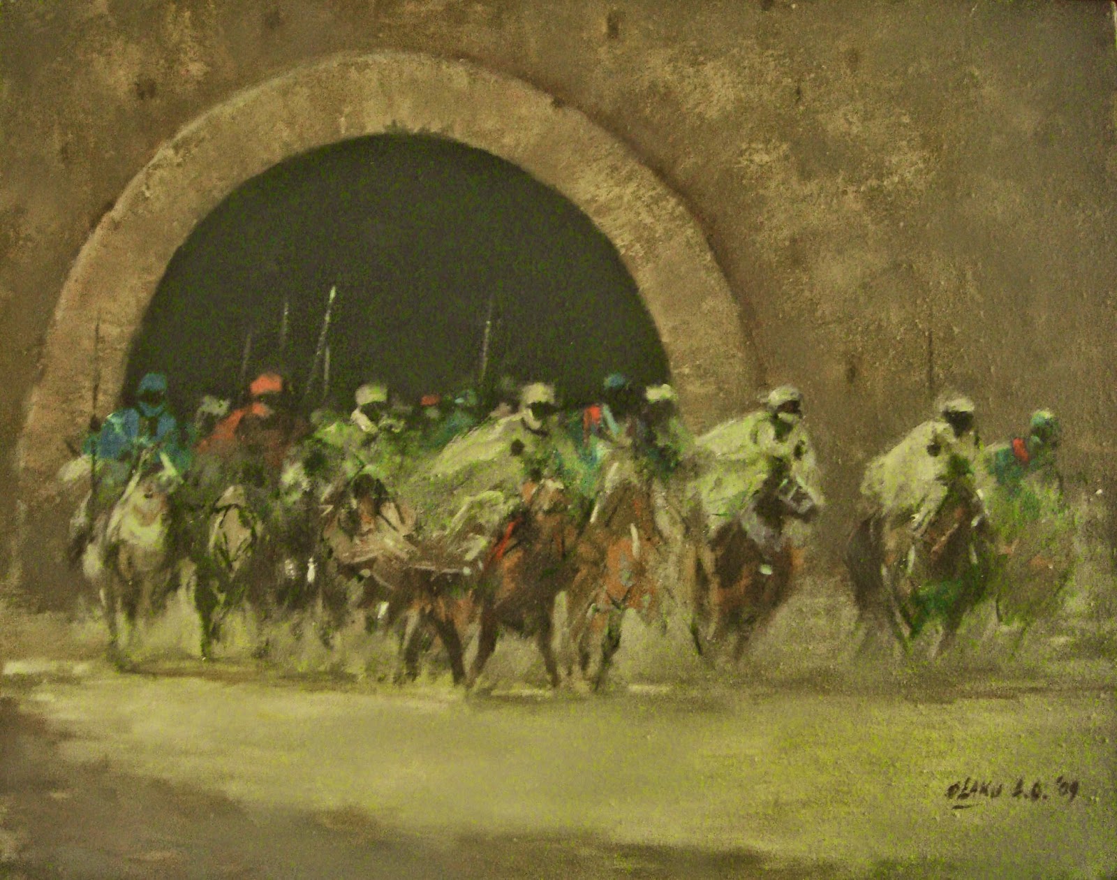 Abiodun Olaku, 1958 | Waterscape/Cityscape painter | Tutt'Art ...