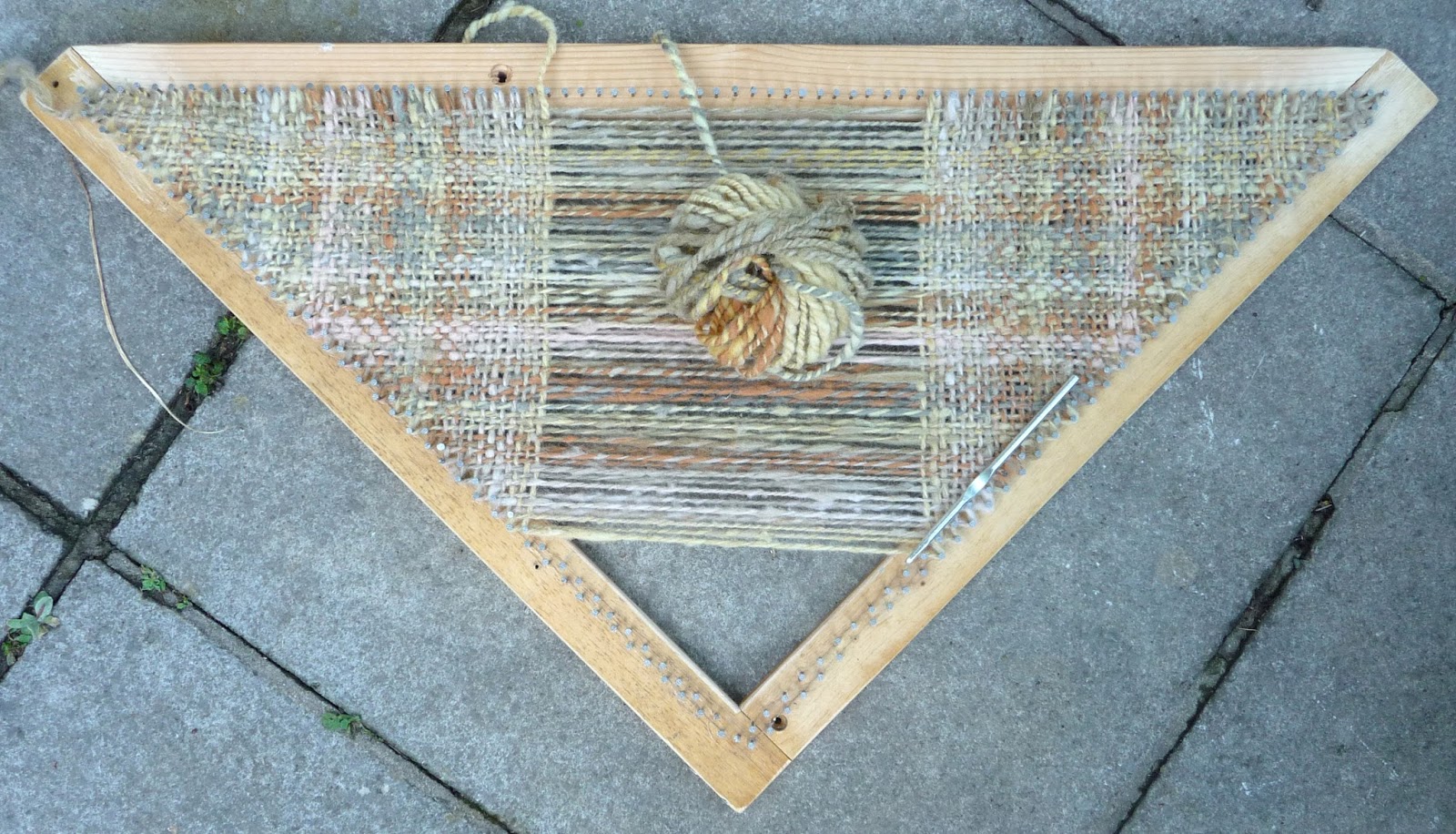 Wool - Tribulations of Hand Spinning and Herbal Dyeing: Triangle Loom ...
