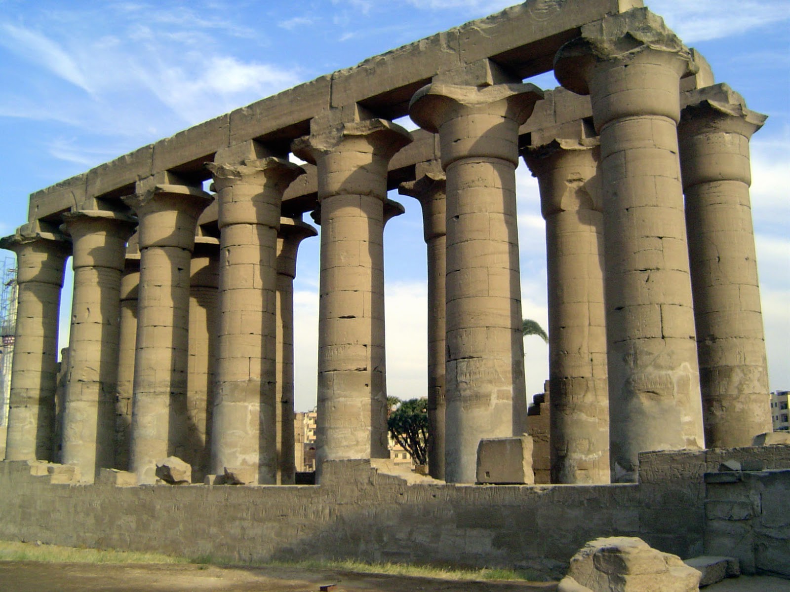 The Ancient Egypt: Colonnade Hall of Amenhotep III at Luxor Temple ...