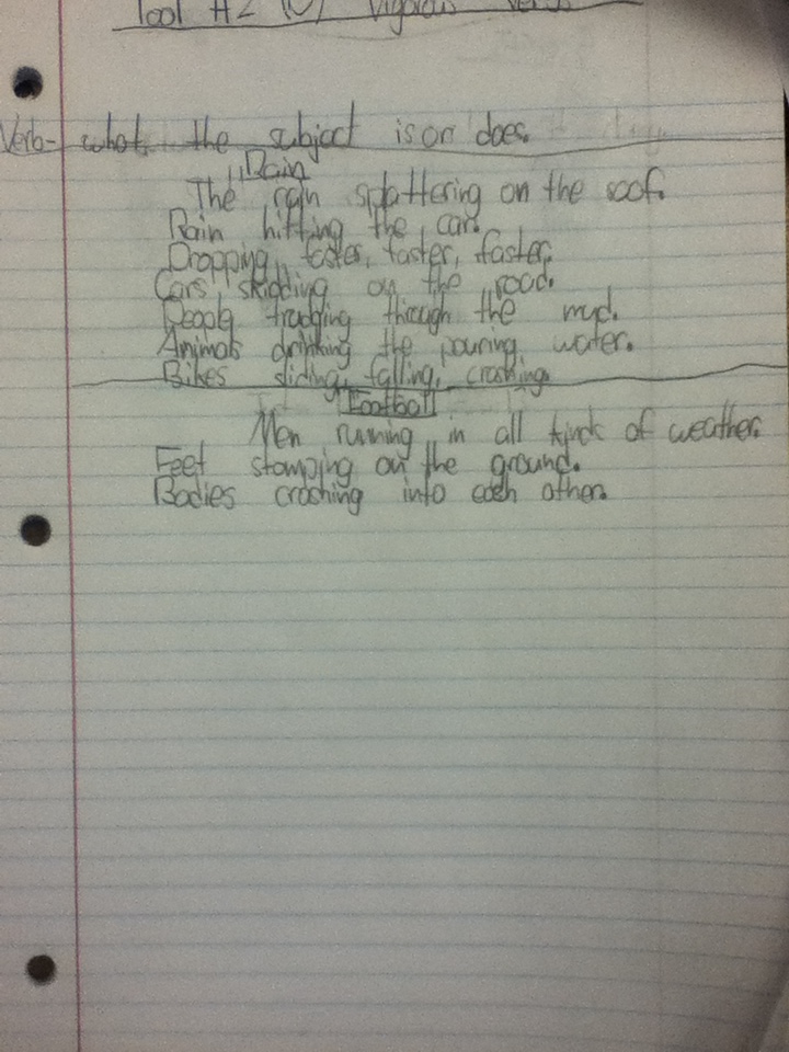 An Educator's Life: Tool #2- Part D- Vigorous Verbs