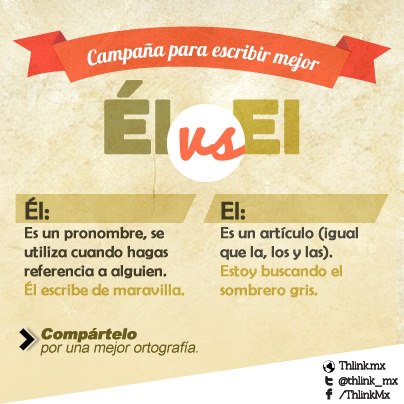 Góngora Correcciones: El / Él