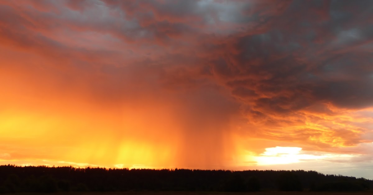 Cliff Mass Weather Blog: Glorious Rain Shaft at Sunset