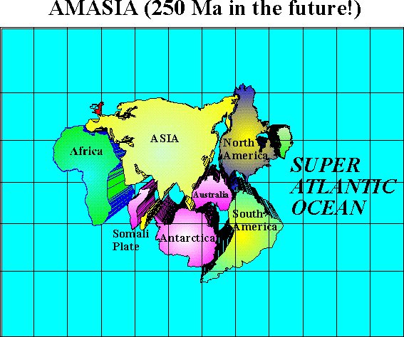 Amasia, el próximo supercontinente terrestre. ~ La Ciencia Ahora