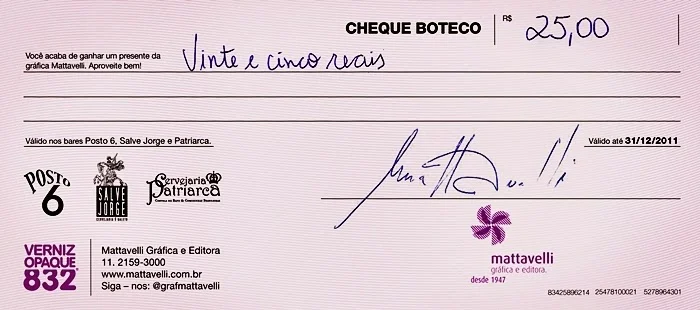 HISTORIA DO CHEQUE