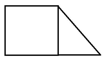 Trapezio Rettangolo formato da Quadrato e Triangolo Rettangolo ...
