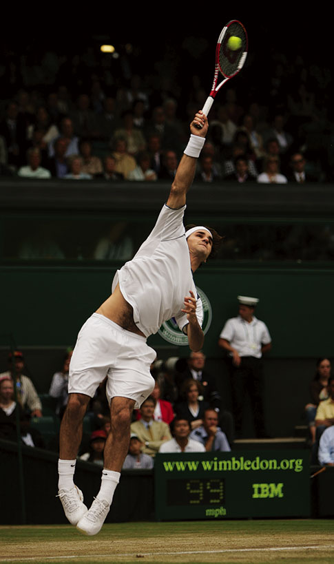 Dobletinte: Federer y su espectacular saque