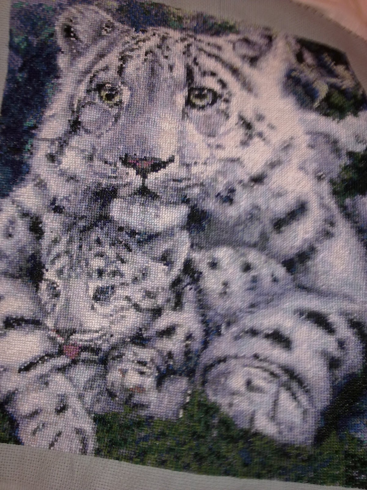 kukkatarha: lumileopardi valmistui sittenkin...