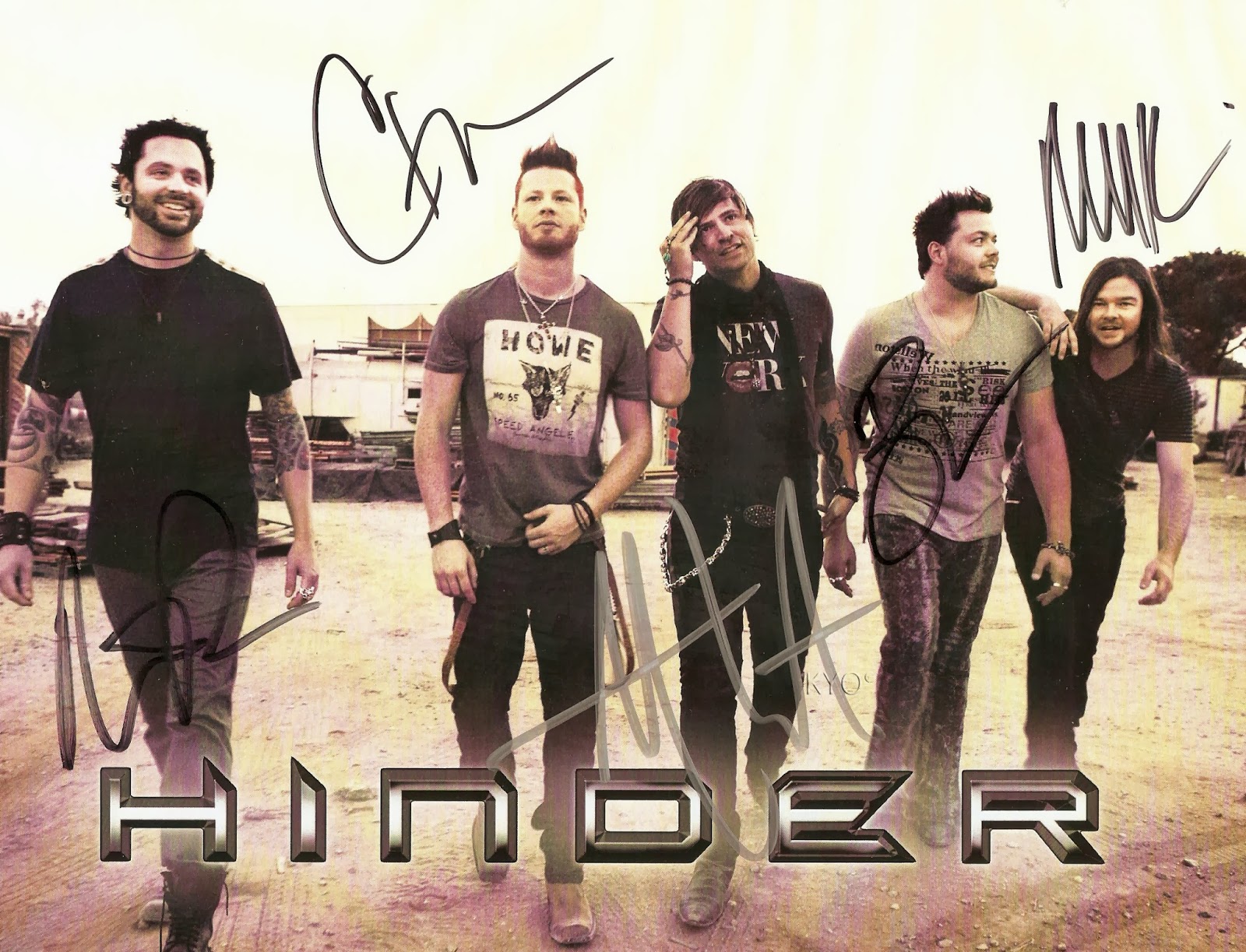 Chris Autographs: Hinder