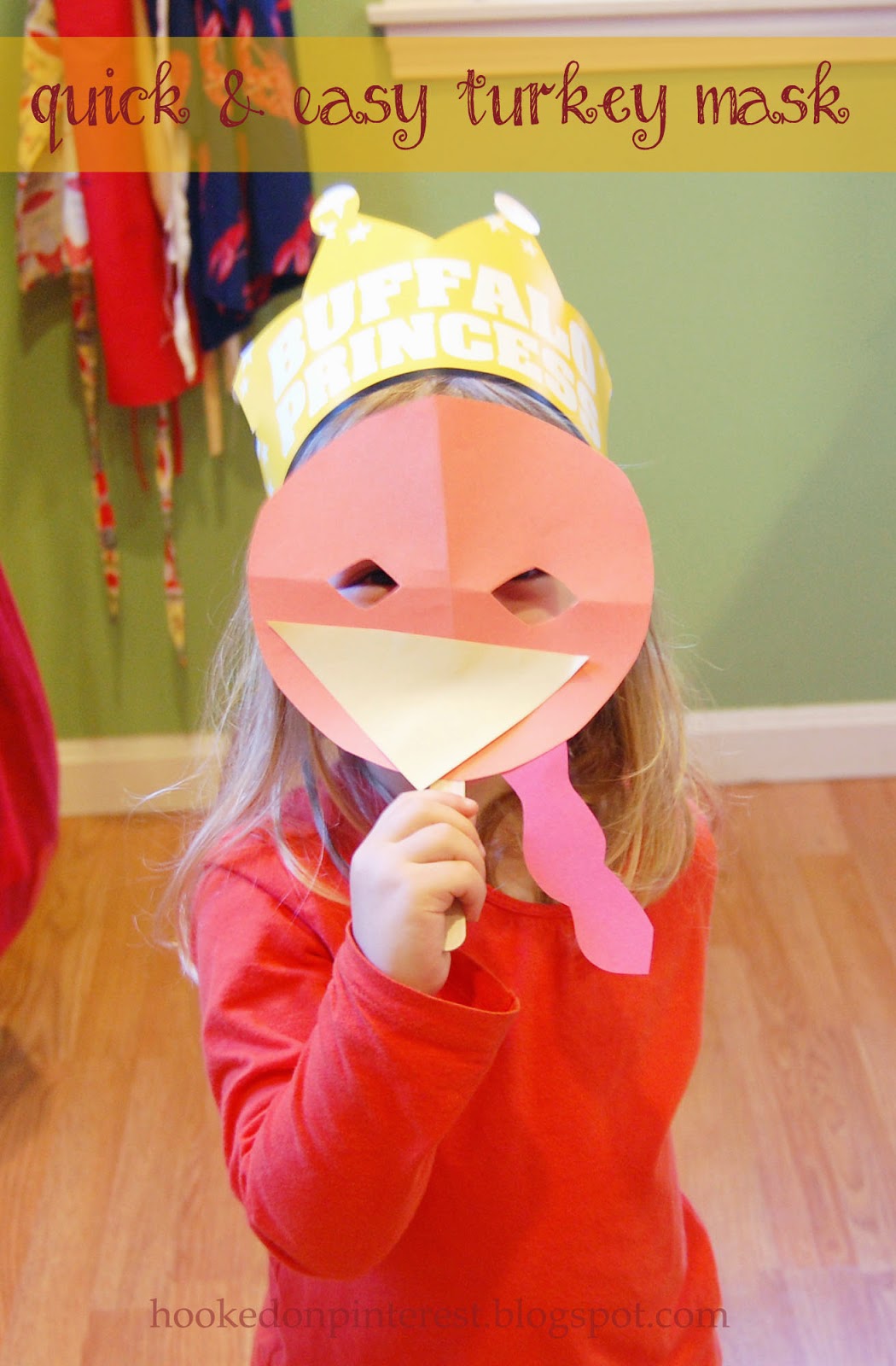 Hooked on Pinterest: Quick & Easy Turkey Mask Craft