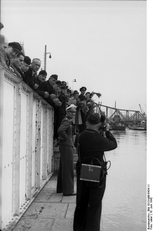 World War II Pictures In Details: U-455 Return From Her Patrol At St ...
