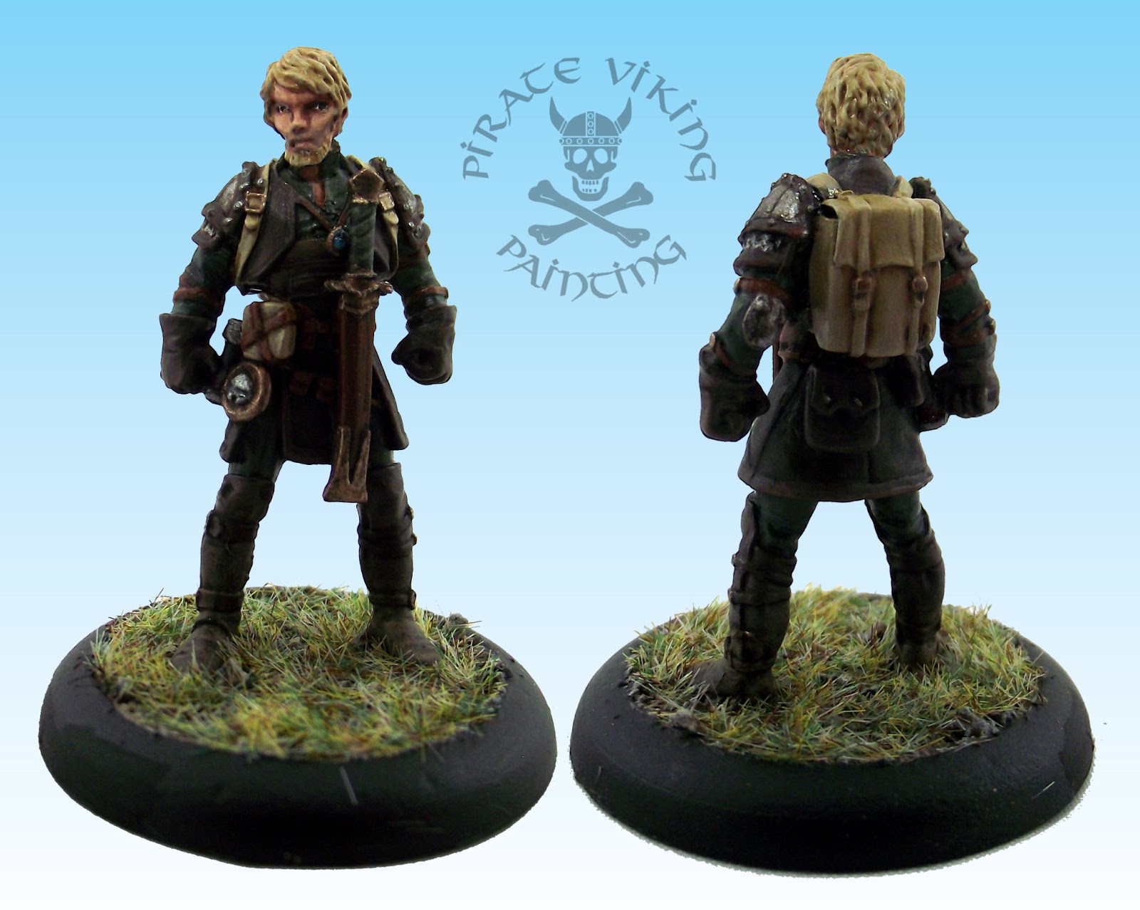 Pirate Viking Painting: Pathfinder RPG commission (Part 1)