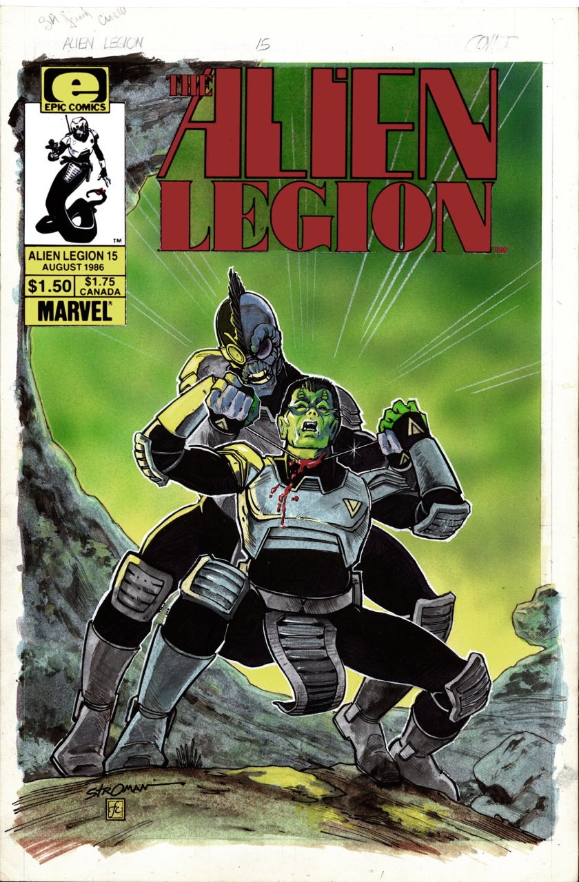 Marvel Comics of the 1980s: 1986 - Anatomy of a cover - Alien Legion #15