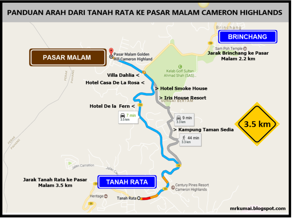 mrkumai.blogspot.com: Panduan ke Lokasi Pasar Malam Cameron Highlands