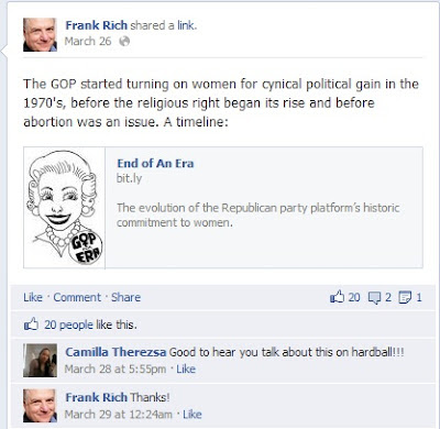 Journalism or Bust!: Creating a Publishing Platform: Frank Rich