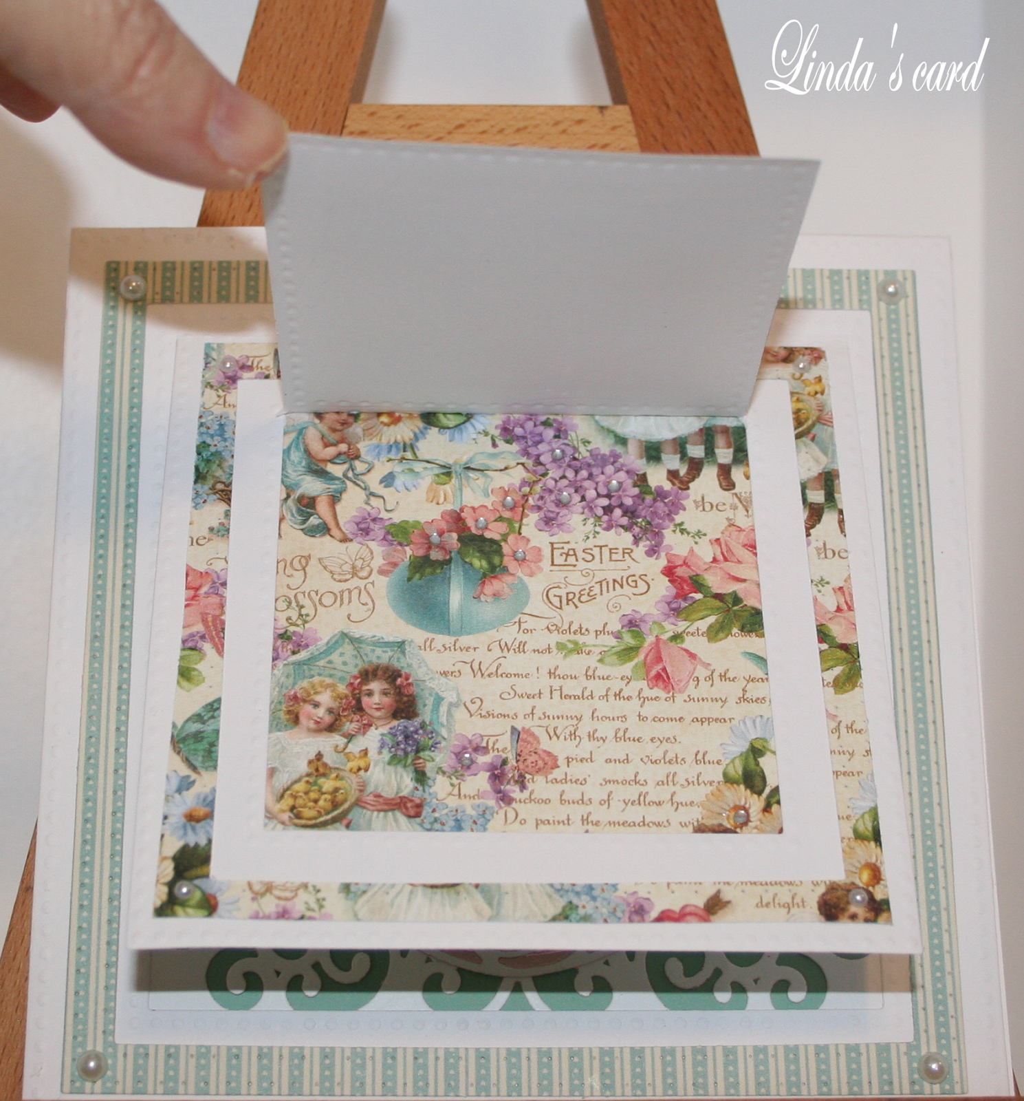 Artfully Minded Studio: Spellbinders Triple Flip card (linda's)