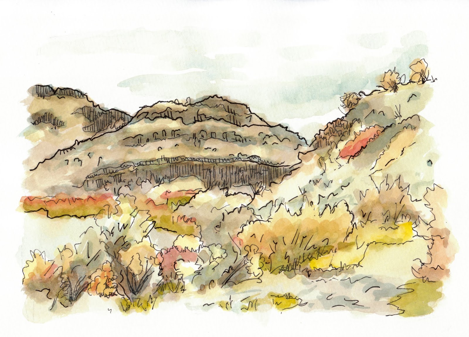 Urban Sketchers Seattle: Moses Coulee Nature Conservancy